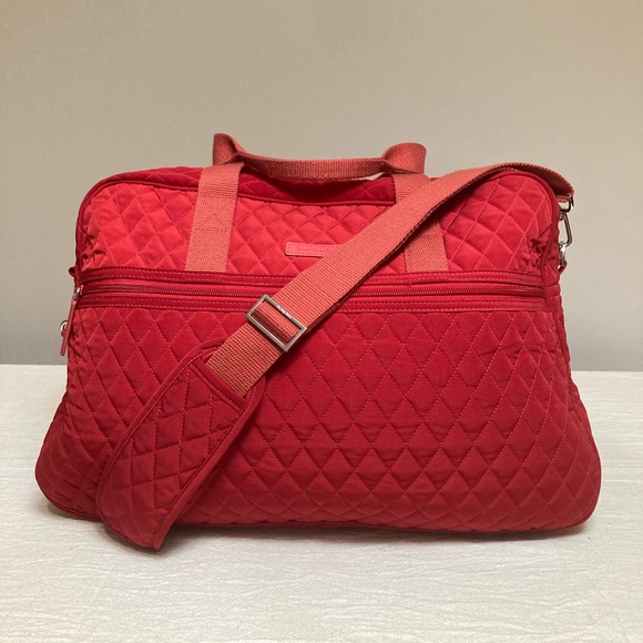 Vera Bradley | Bags | Vera Bradley Weekender Travel Bag Tango Red ...